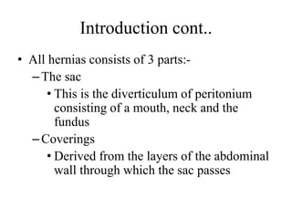 Hernia; Classification Of Hernias in different forms.ppt