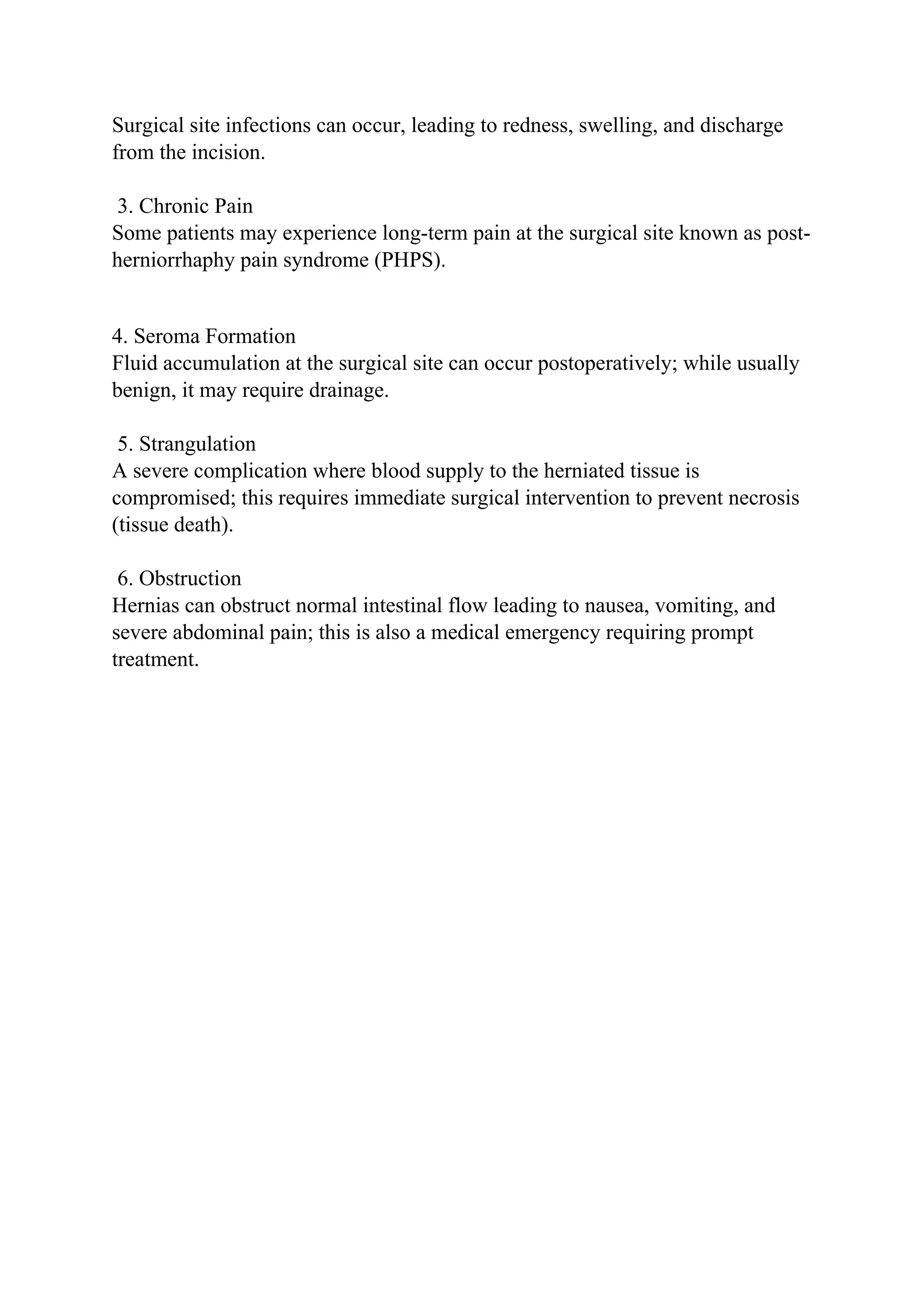 Hernia - Defination, Types, complications , precautions, surgery ...