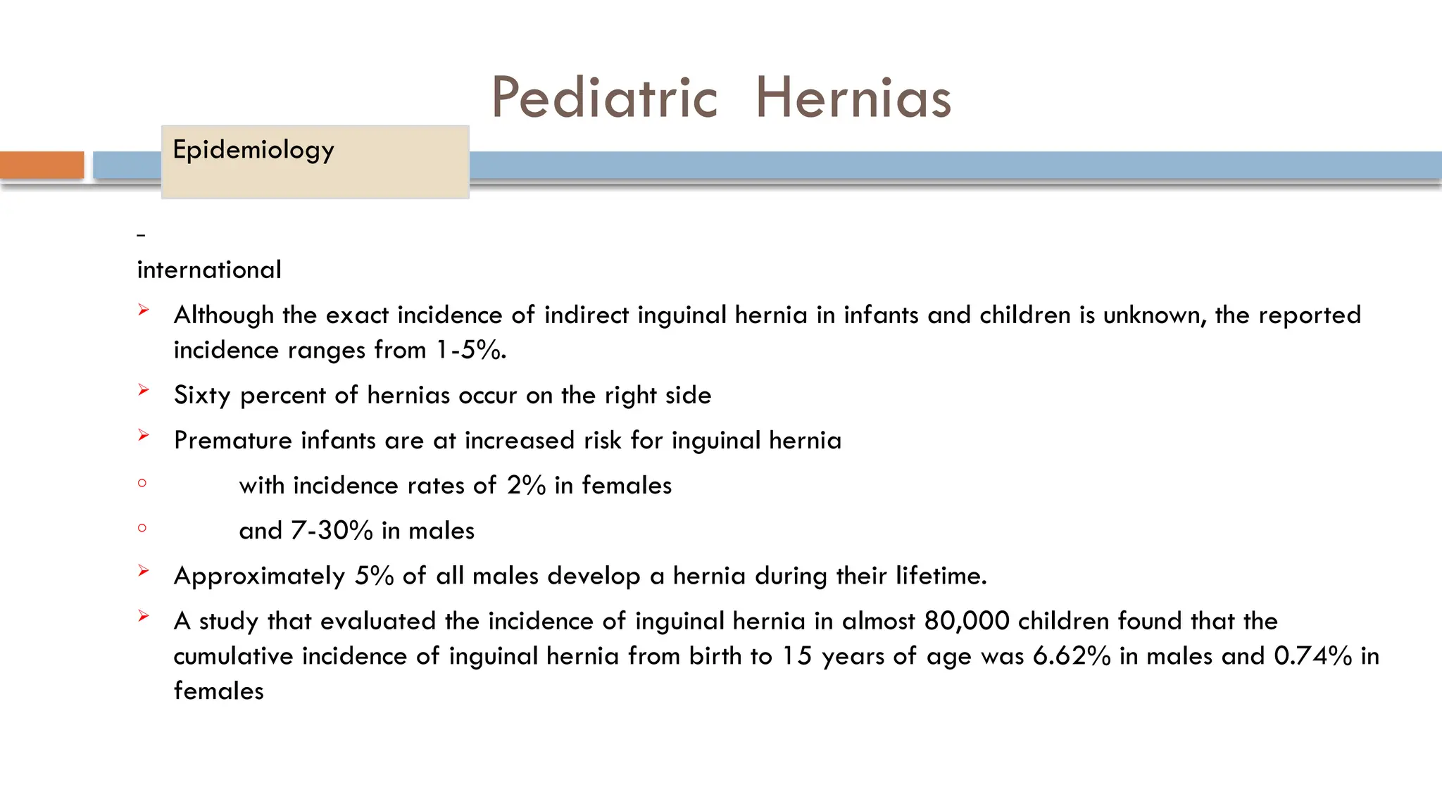 Pediatrics Hernias common types - by zmar.pptx