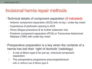 Hernia and abdominal wall reconstruction centre | PPTX