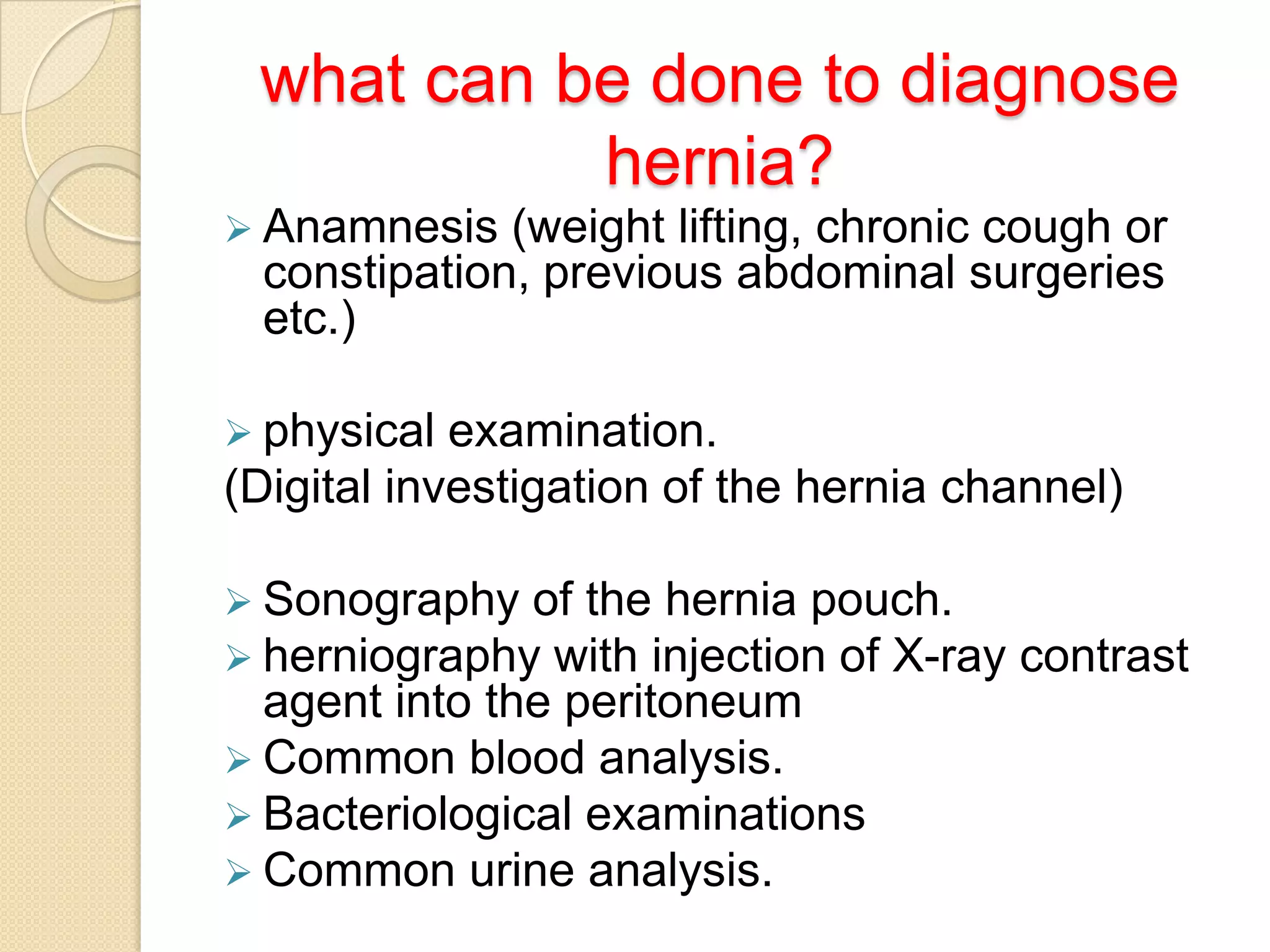 Hernia and herniorrhaphy | PPTX