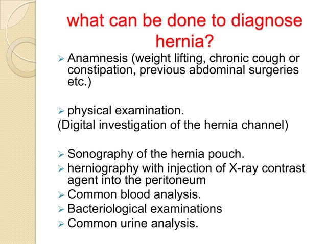 Hernia and herniorrhaphy | PPTX | Digestive Disorders | Diseases and ...