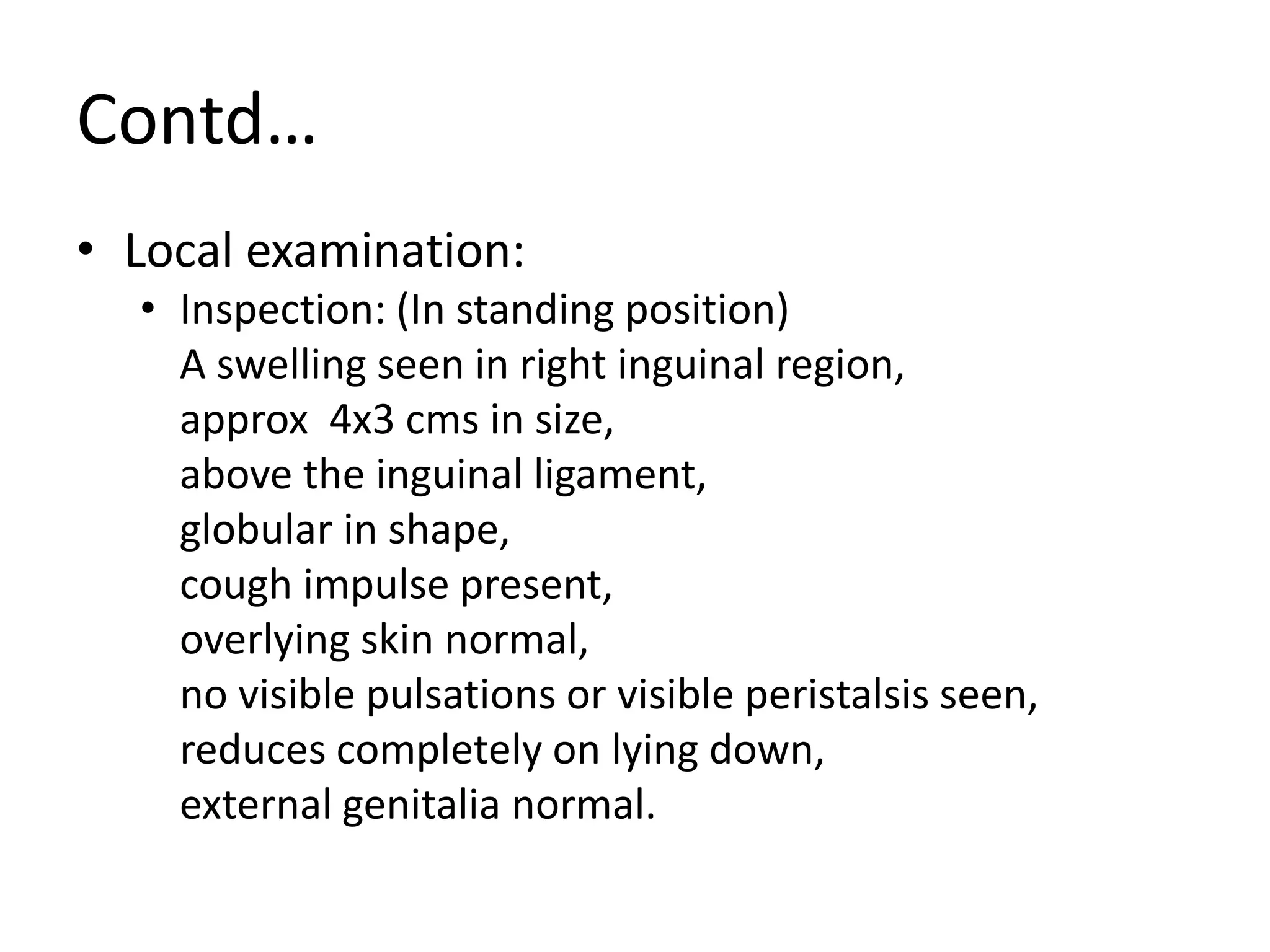 Inguinal Hernia case presentation | PPTX