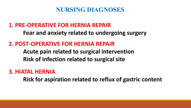 Hernia for nursing | PDF | Digestive Disorders | Diseases and Conditions