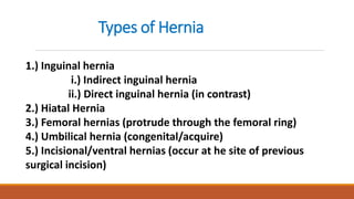 Hernia for nursing | PDF