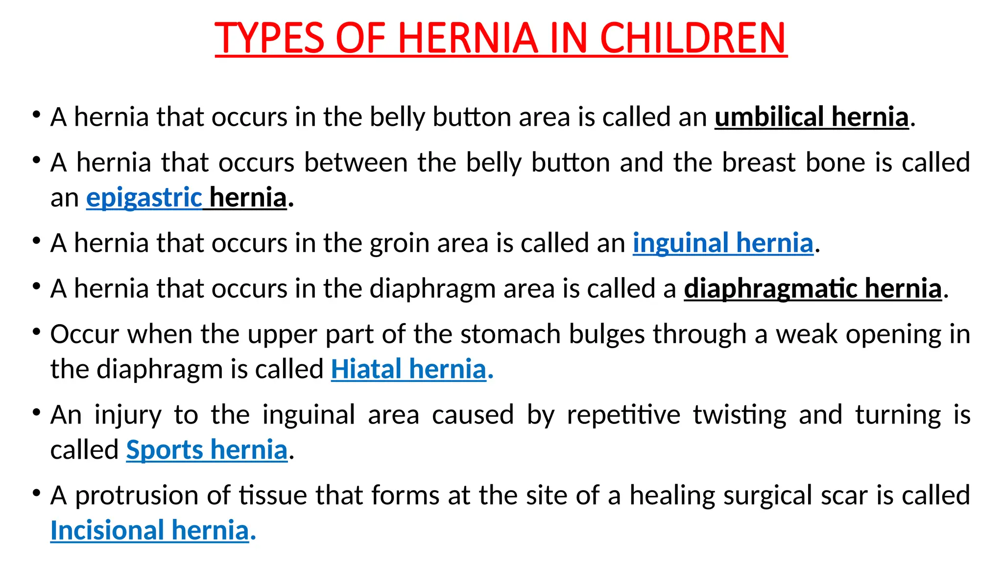 HERNIA in children/ pediatric hernias.pptx
