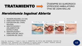 HERNIA INGUINAL E HIDROCELE EN EL PACIENTE PEDIATRICO.pptx