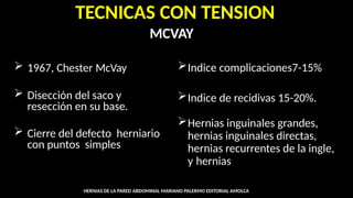 HERNIA INGUINAL TECNICA.pptx................................. | PPTX