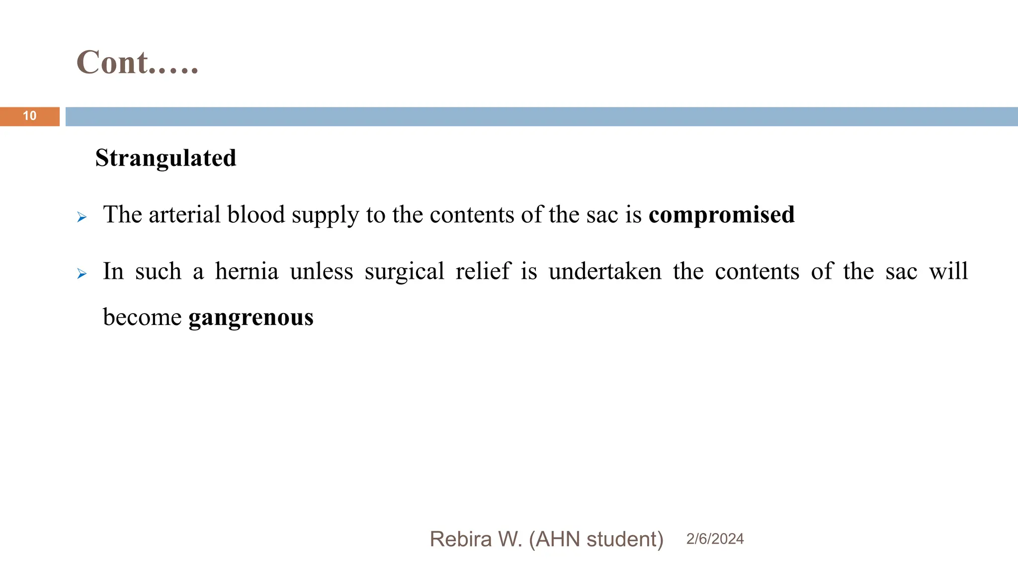 Hernia Presentation by Rebira Workineh pptx | PPTX