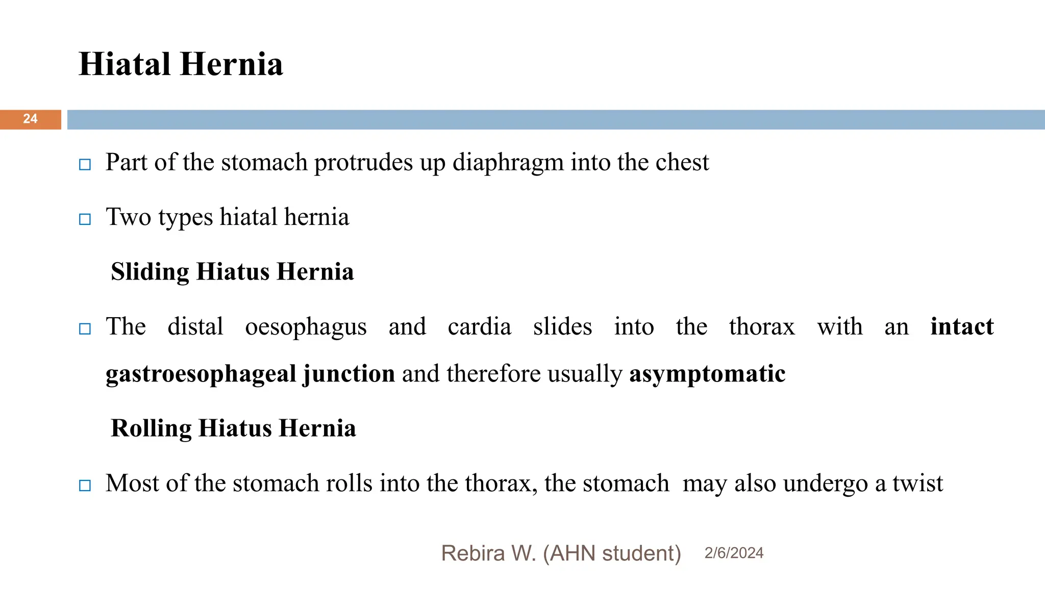 Hernia Presentation by Rebira Workineh pptx | PPTX