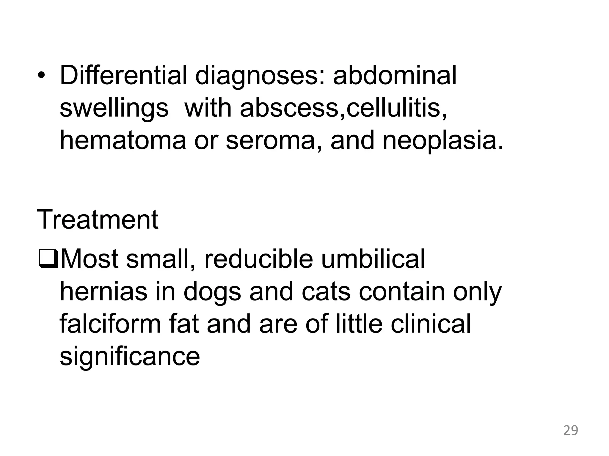 Veterinary Umbilical Hernia | PPTX