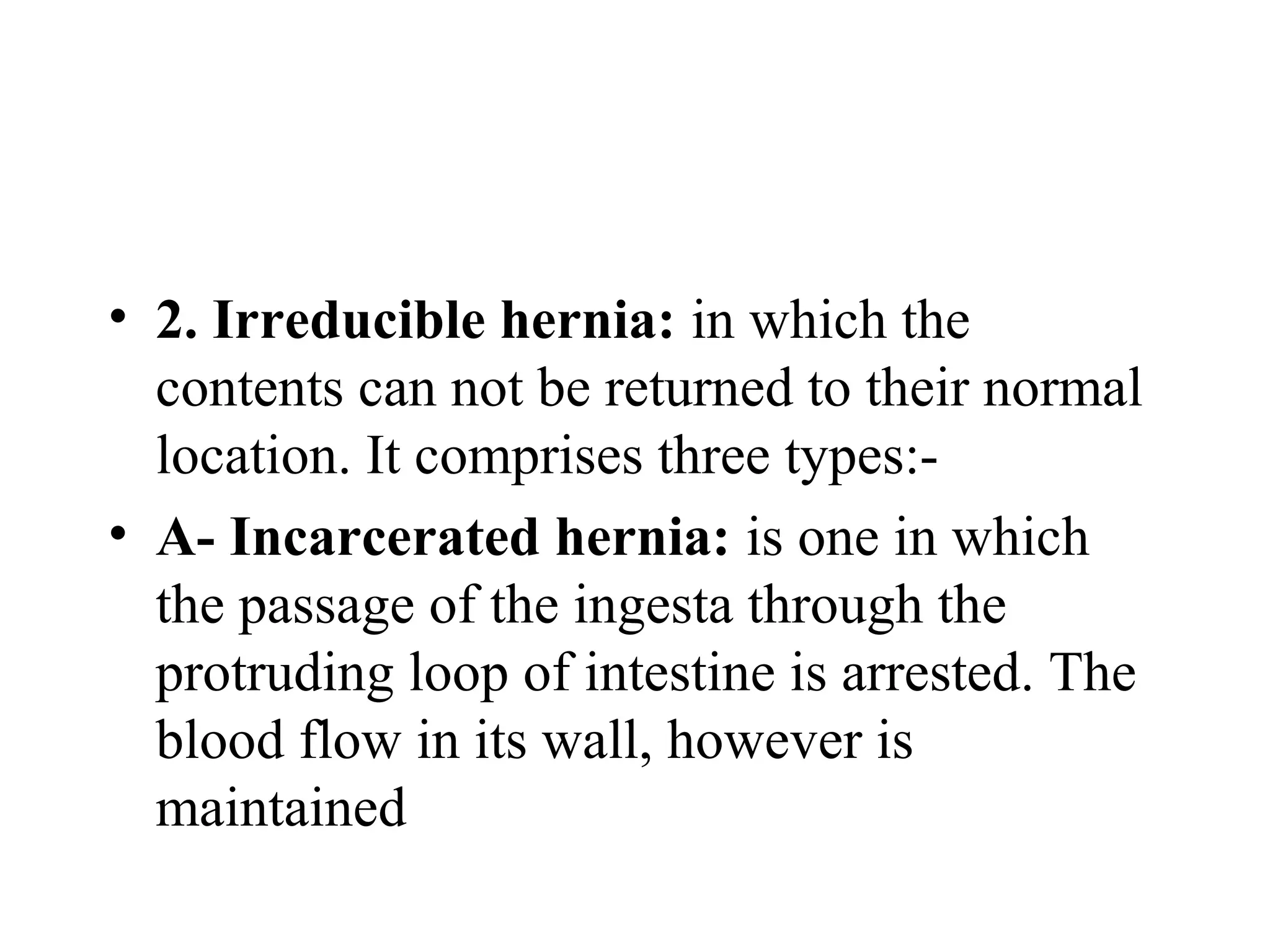 Hernias and its classification in small animals | PPT