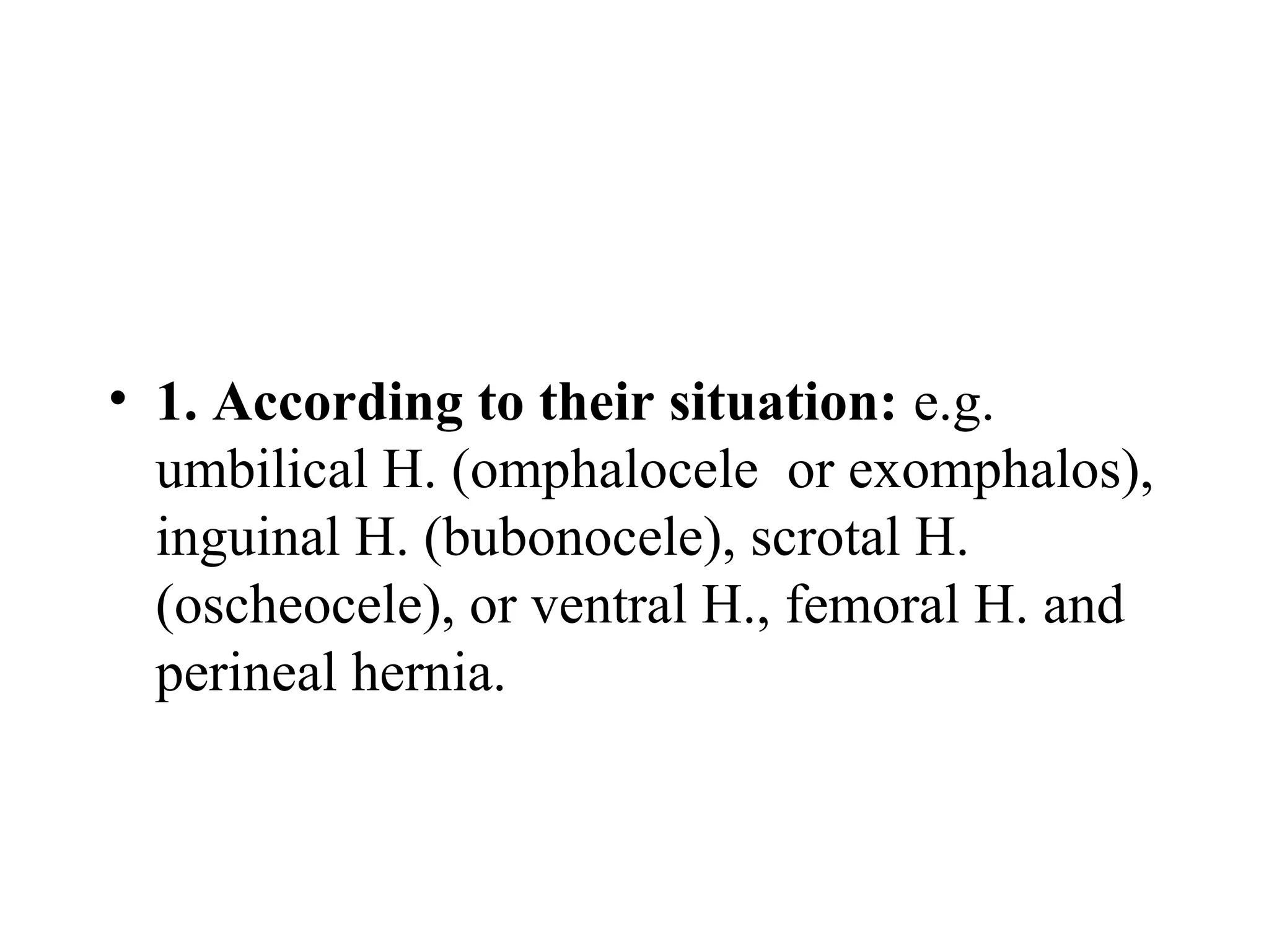 Hernias and its classification in small animals | PPT