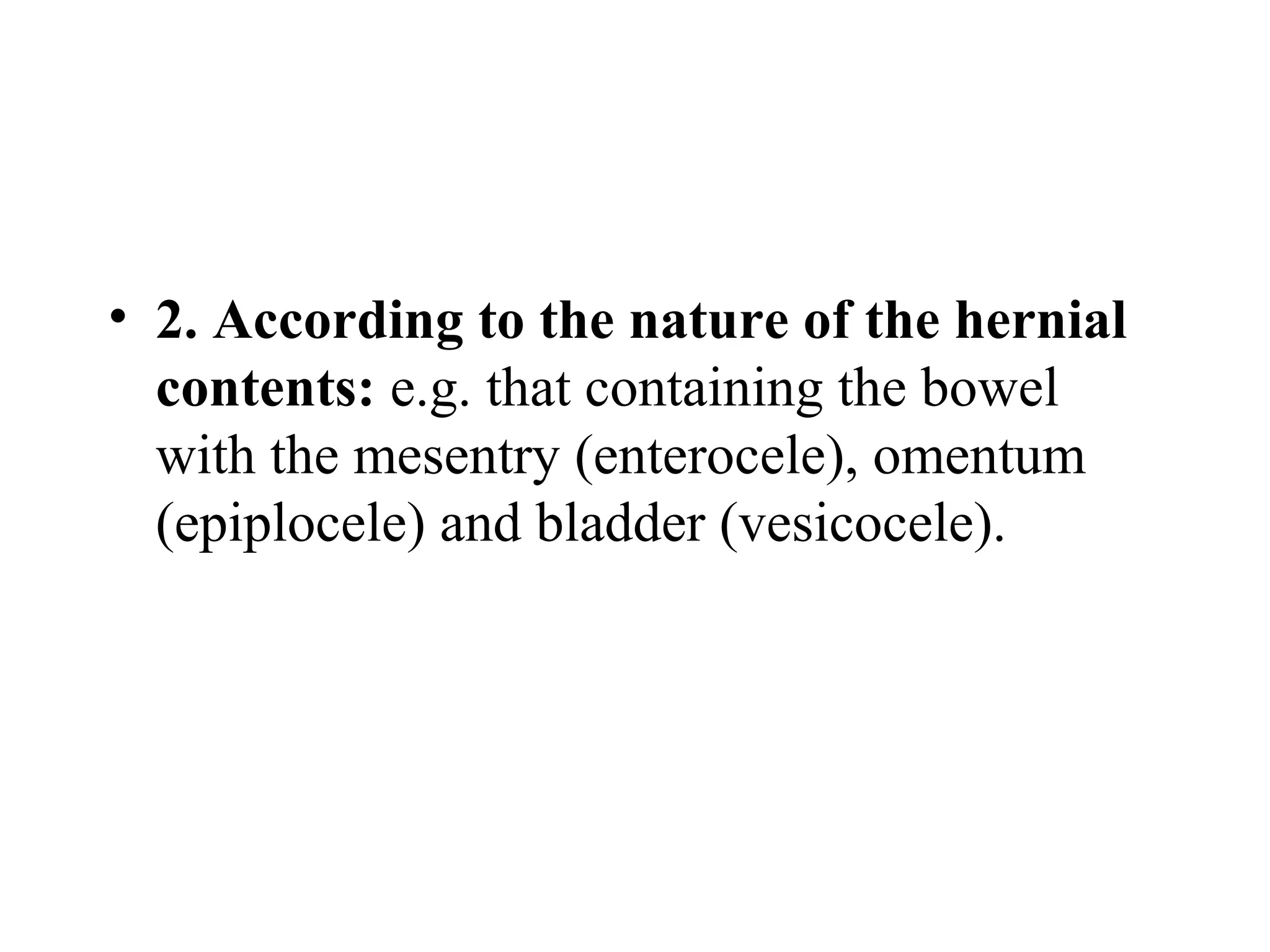 Hernias and its classification in small animals | PPT