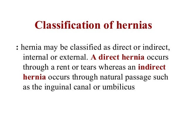 Types Of Hernia Classification Of Hernias Based On Location