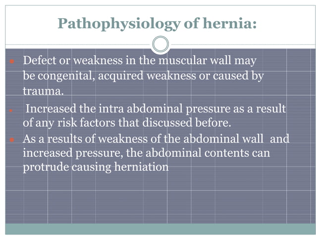 HERNIAS and its type and sign symptome treatment | PPTX | Digestive ...