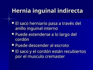 Hernias y su manejo quirurgico en cirugia | PPT