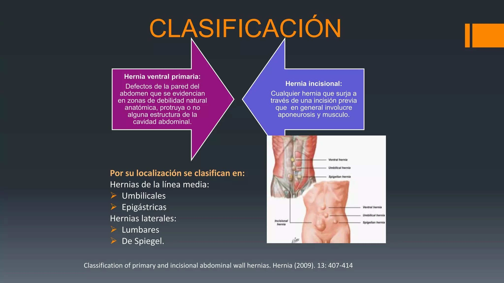Hernias de la pared anterior y lateral del abdomen | PPTX | Surgery ...