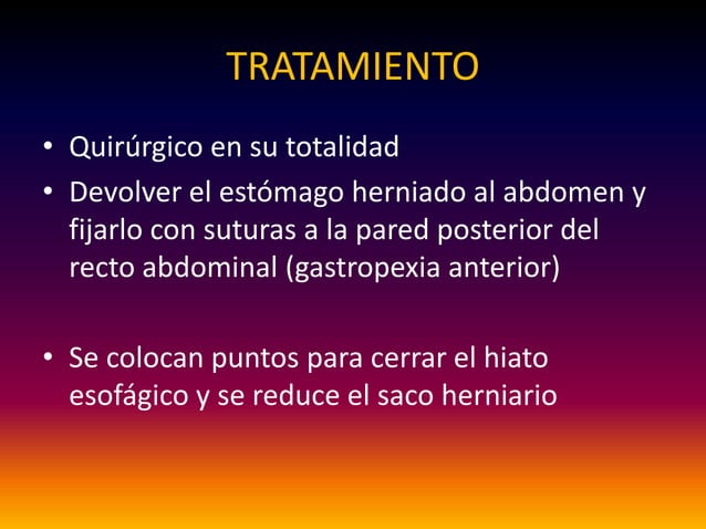Hernias del hiato esofágico y diafragma | PPTX