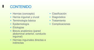 Hernias inguinales | PPTX