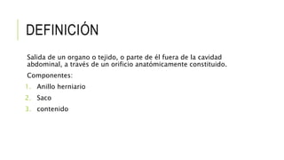 hernias inguinocrural. HERNIA HERNIA HERNIA HERNIA | PPTX