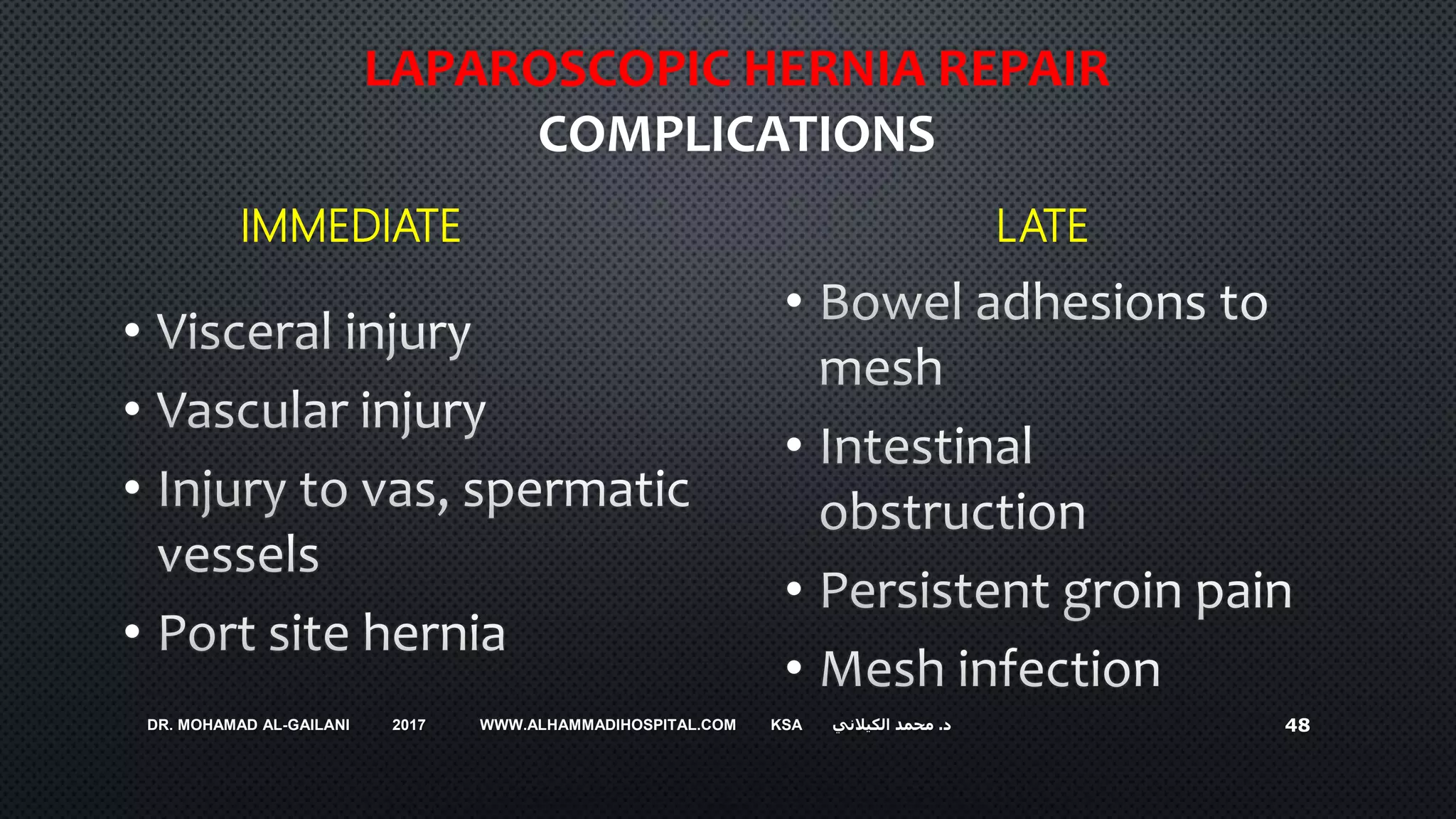 Hernia Repair: Open or Laparoscopic? | PPT