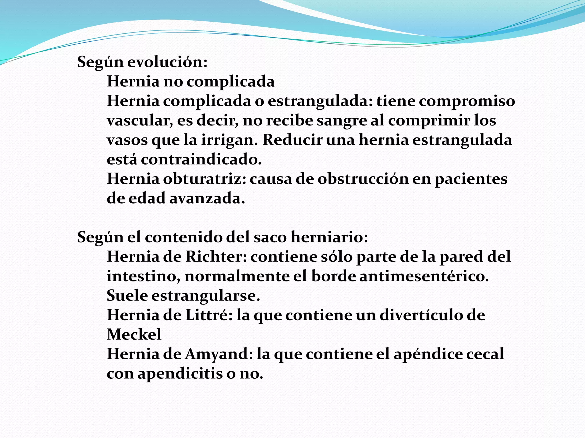 Hernias y tipos | PPTX