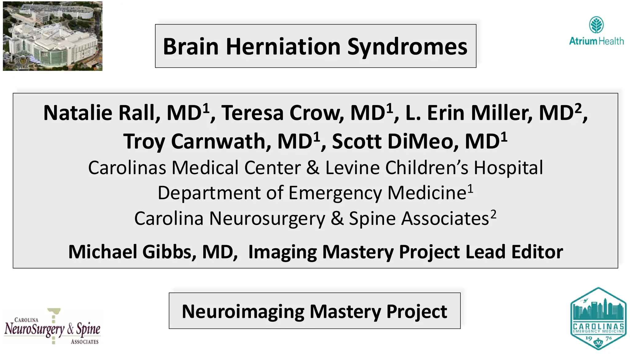 Herniation Syndromes - Neuro Imaging Master Series | PDF