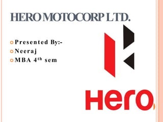 Hero motors overview | PPT