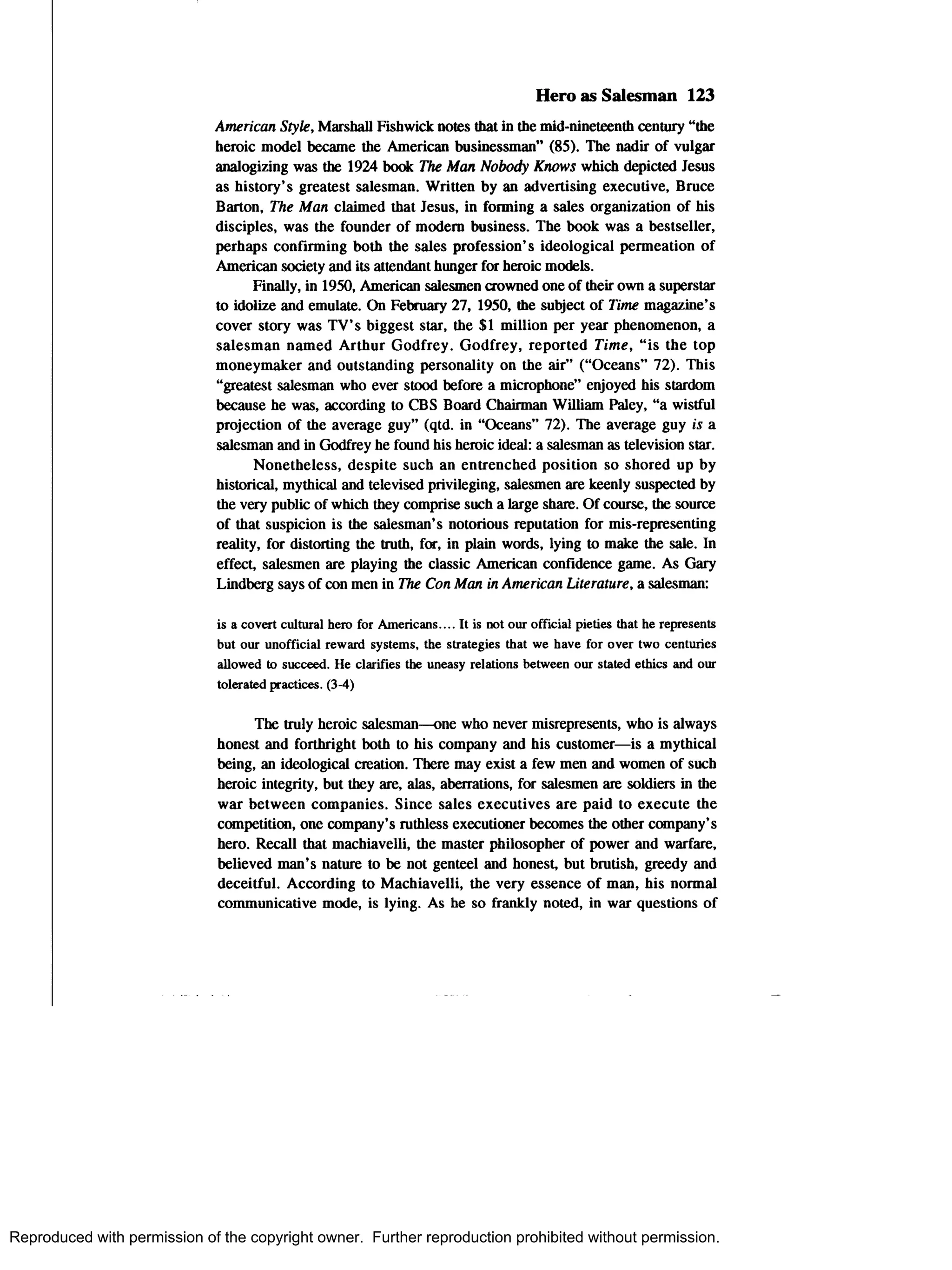 Hero As Salesman, Salesman As Hero | PDF