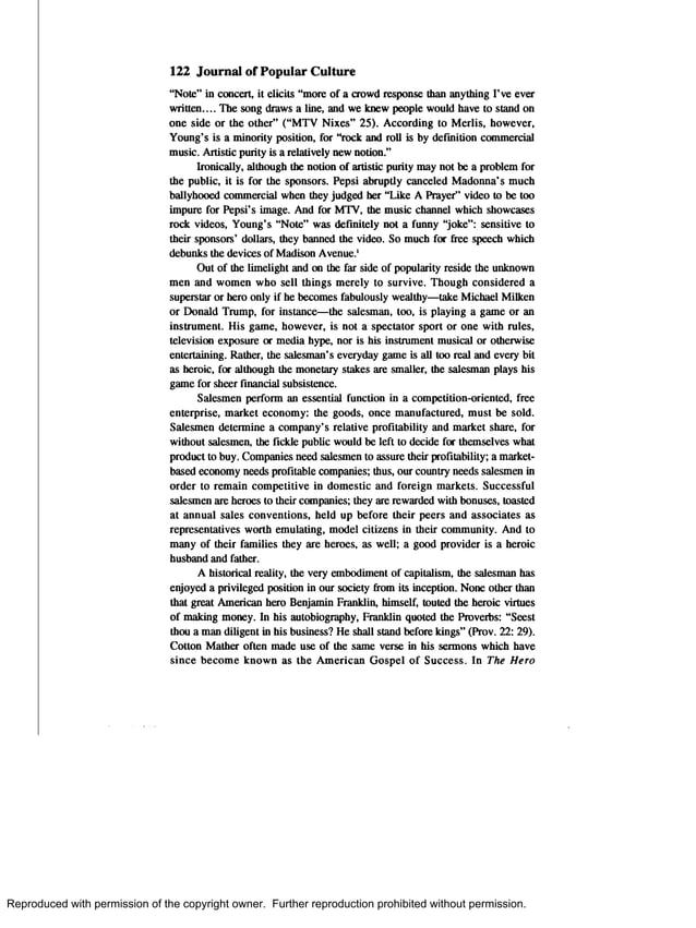 Hero As Salesman, Salesman As Hero | PDF