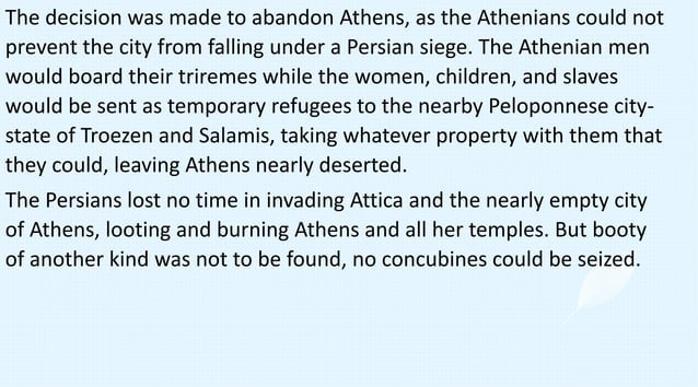 The Greeks Triumph in the Battle of Salamis, Aeschylus and Herodotus ...