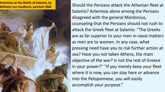 The Greeks Triumph in the Battle of Salamis, Aeschylus and Herodotus ...