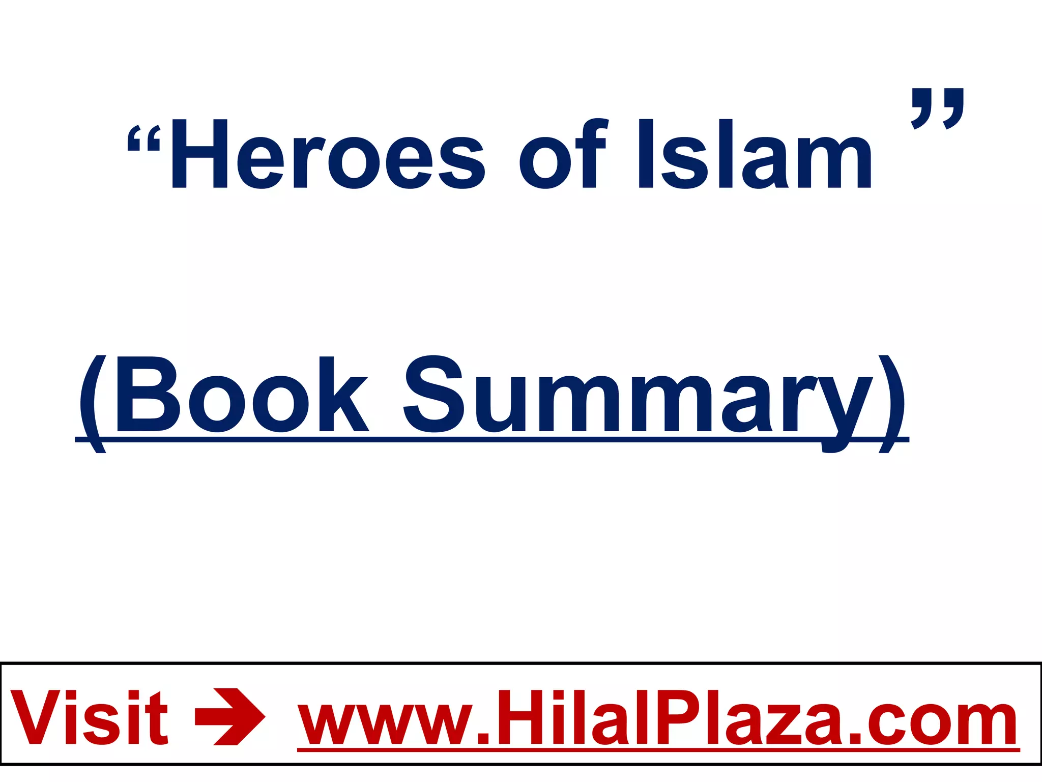 Heroes of Islam | PPT