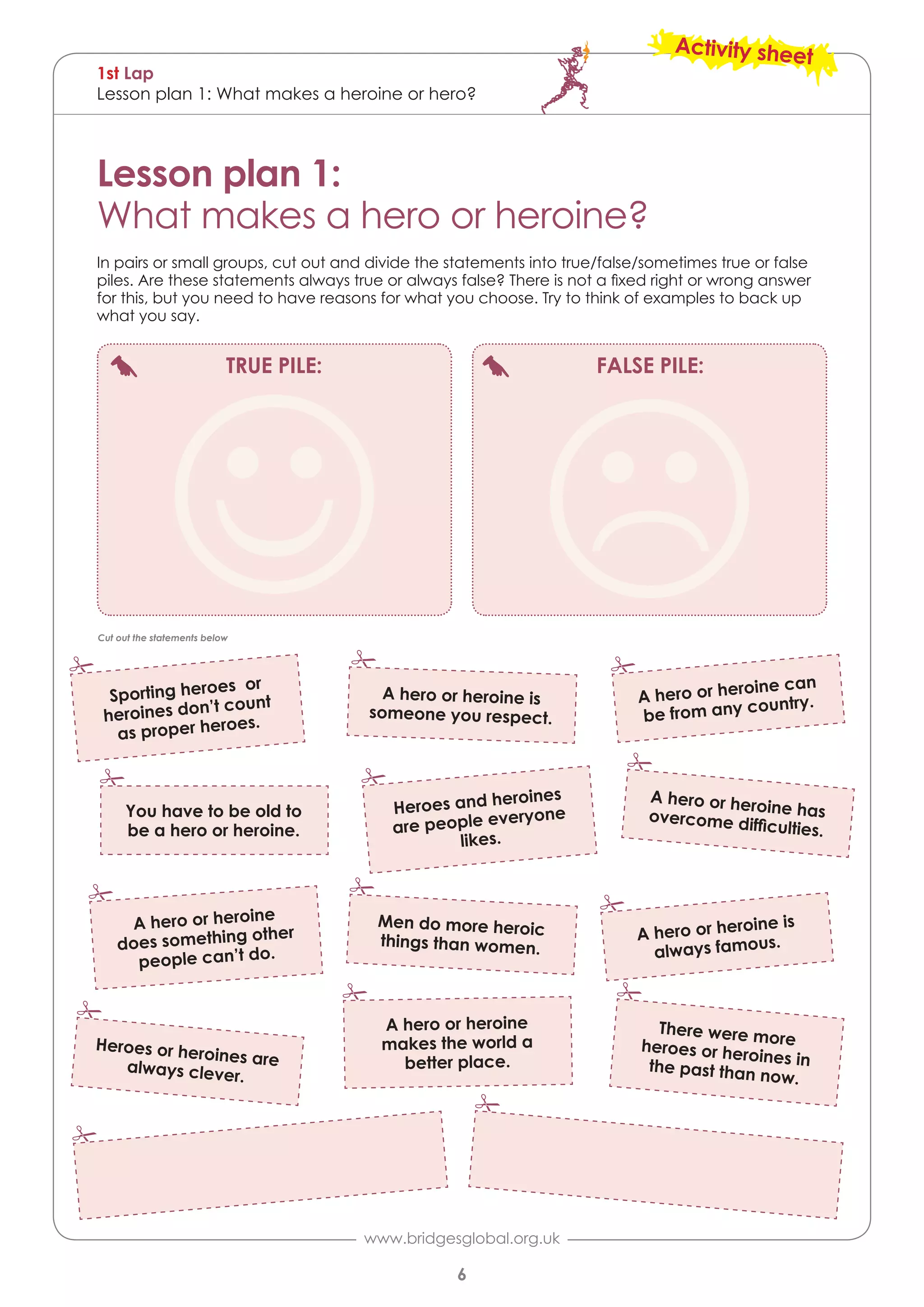 HEROES AND HEROINES PRIMARY | PDF