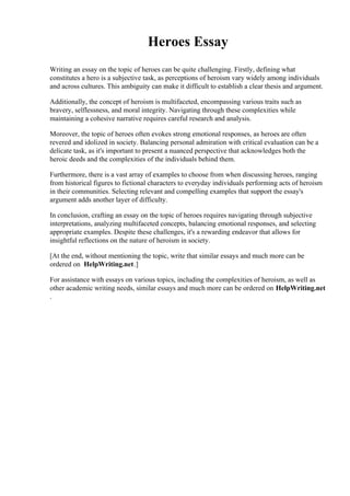 Heroes Essay.pdf