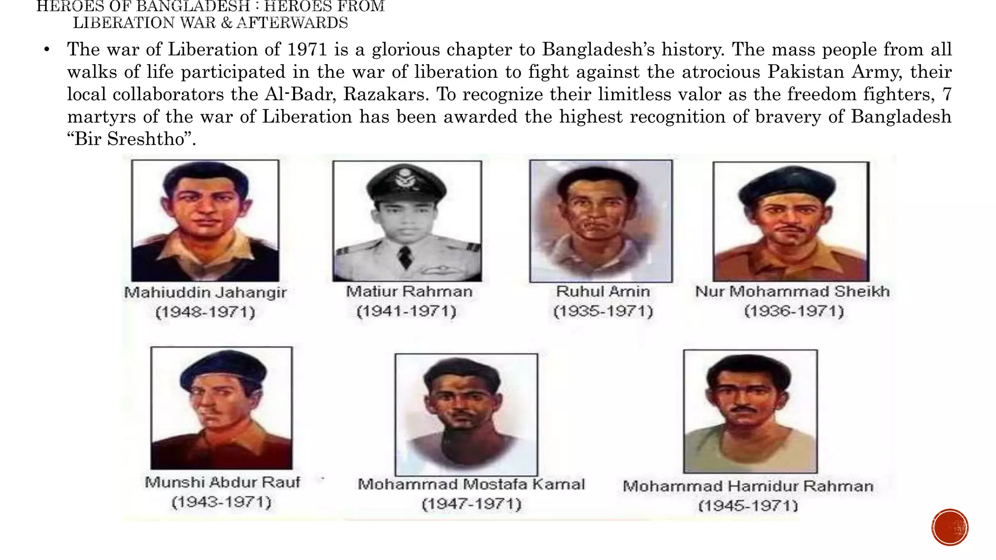 Heroes of Bangladesh | PPTX