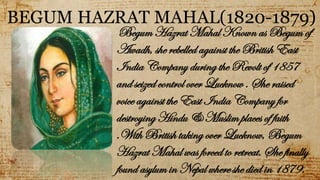 HEROES OF THE REVOLT OF 1857.pptx