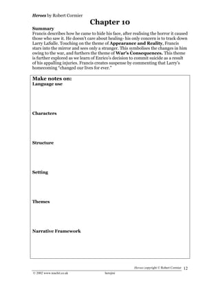 Heroes Revision Booklet | PDF