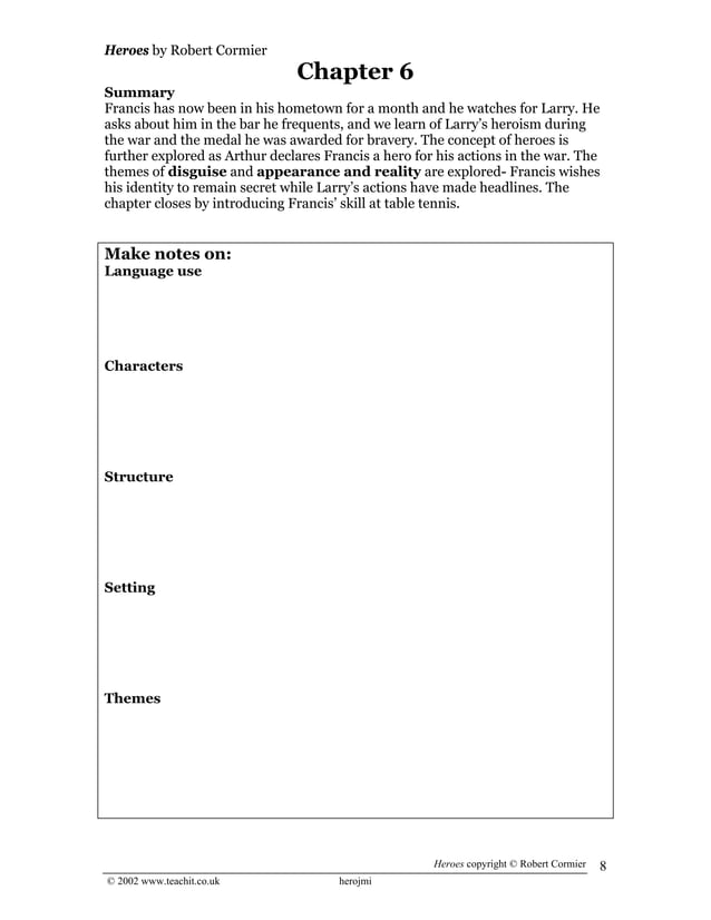 Heroes Revision Booklet | PDF