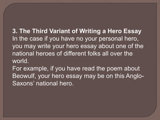 Hero essay | PPTX