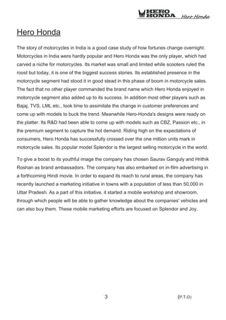 Hero honda.doc