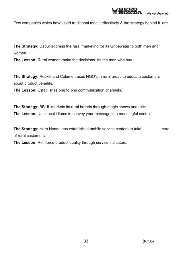Hero honda.doc