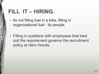 Hero honda hr policies | PPTX