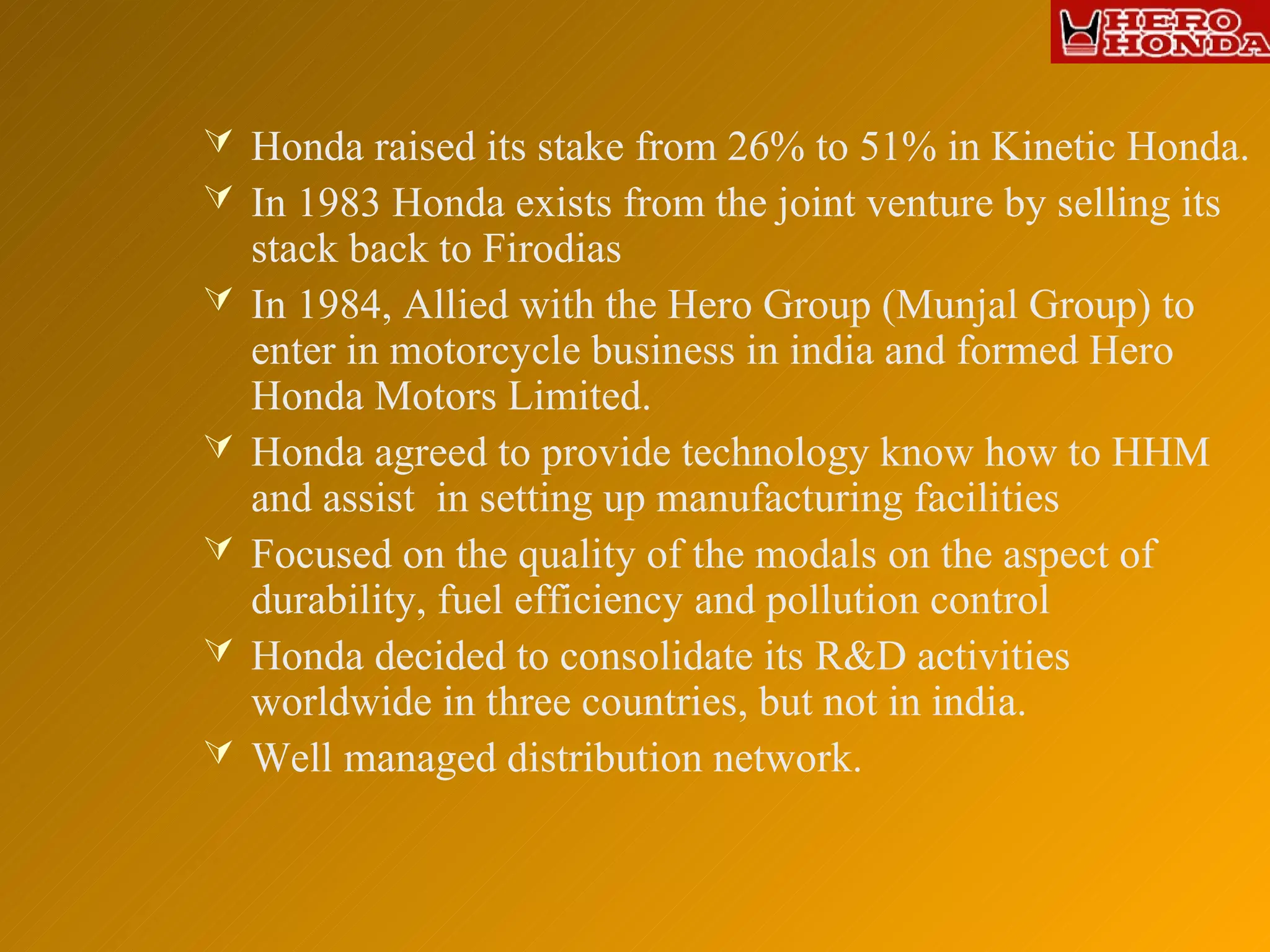 Hero honda swot analysis | PDF