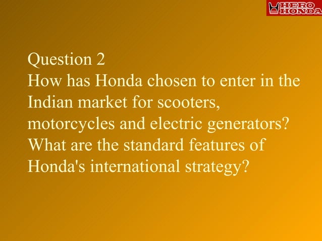 Hero honda swot analysis | PDF | Motorcycle Sports | Auto Racing