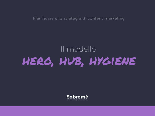 Il modello Hero-Hub-Hygiene | PPT