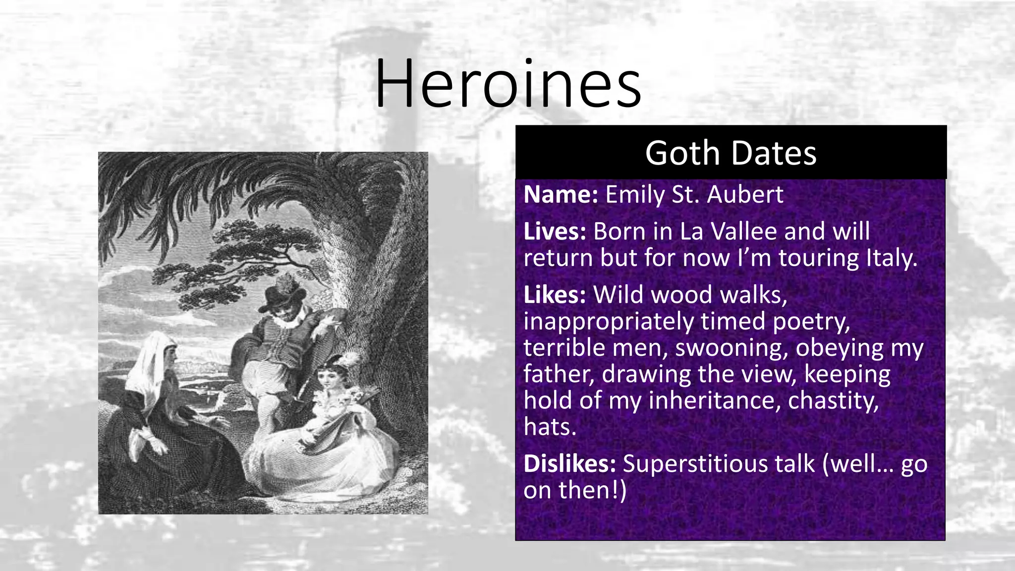 Romancing the Gothic: Woman and the Gothic | PPTX