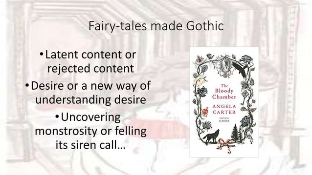 Romancing the Gothic: Woman and the Gothic | PPT
