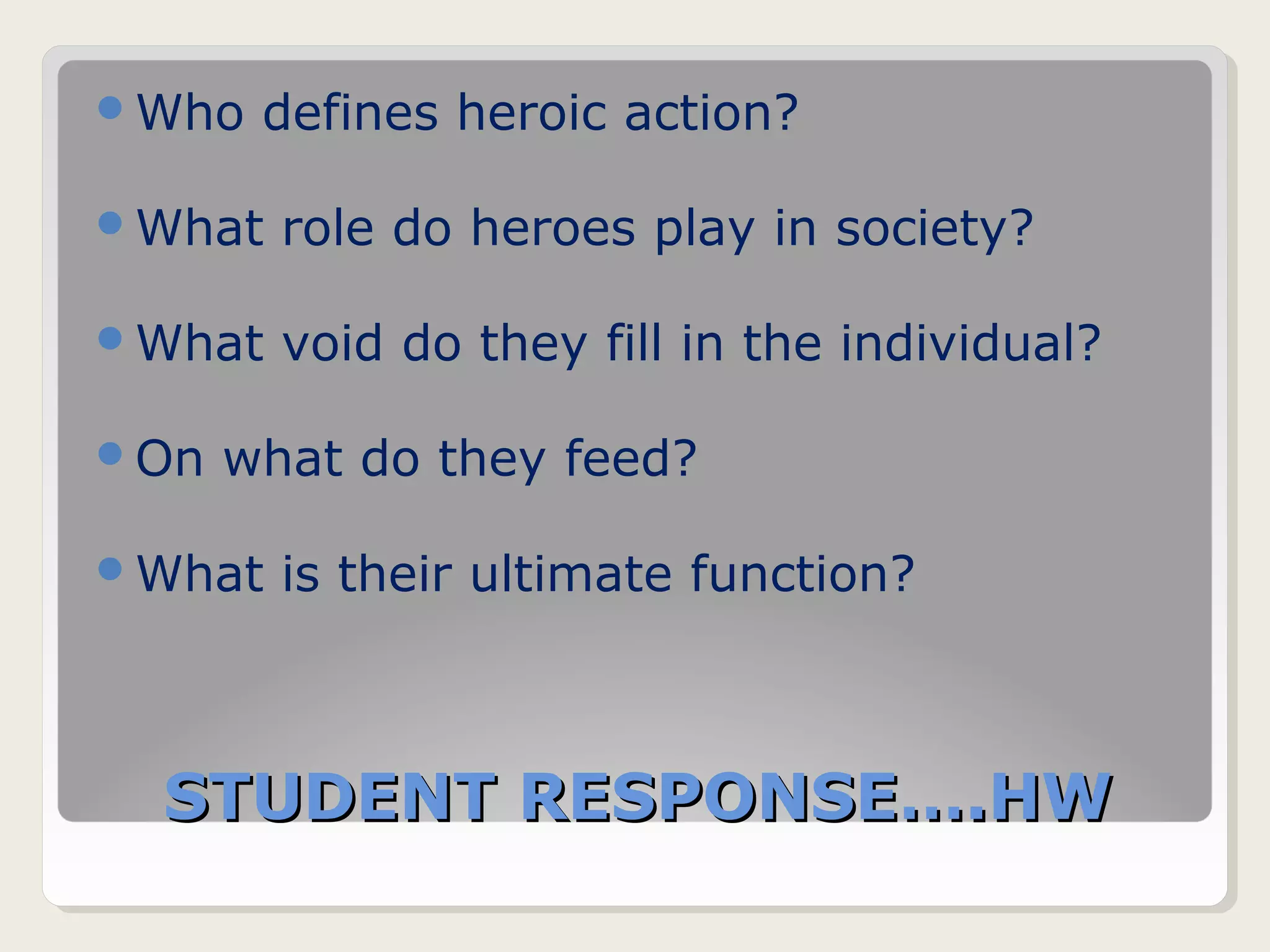 Hero introduction 2013 | PPT